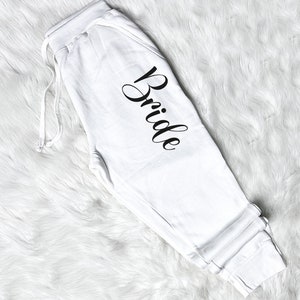 Custom Sweatpants Bride Jogger Set Bride Set Bride Gift Bridal Shower ...