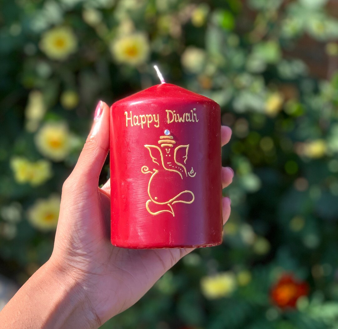 Diwali Ganesh Pillar Candle Ganpati Candle Diwali Candle - Etsy