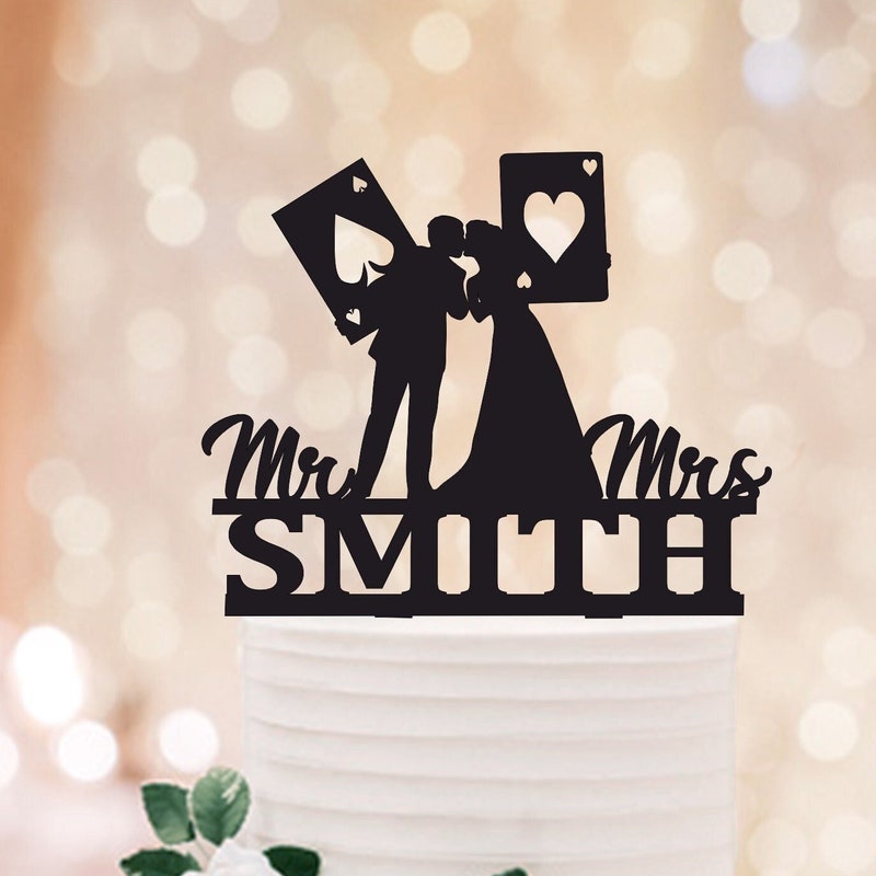 Playing Card Cake Topper - Etsy