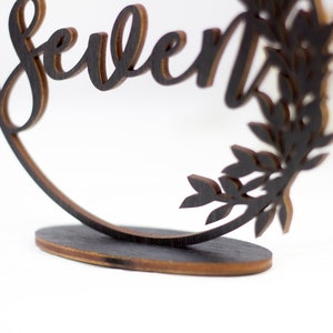 Table Numbers Wedding Signs Table Numbers Rustic Signs Table Decoration ...