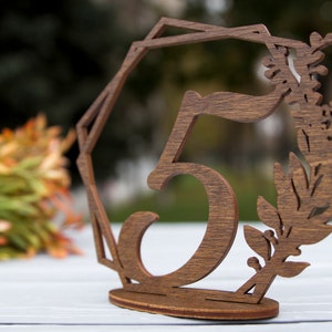 Table Numbers Wedding Signs Table Numbers Rustic Signs Table Decoration ...