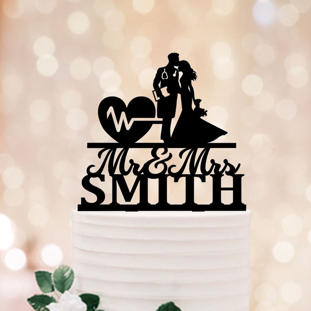 Medical Doctor Cake Topper, Doctor Wedding Topper, MD Wedding Cake ...