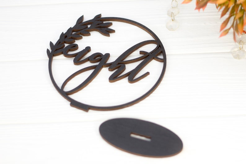 Wooden Table Numbers Wedding Rustic Table Calligraphy - Etsy