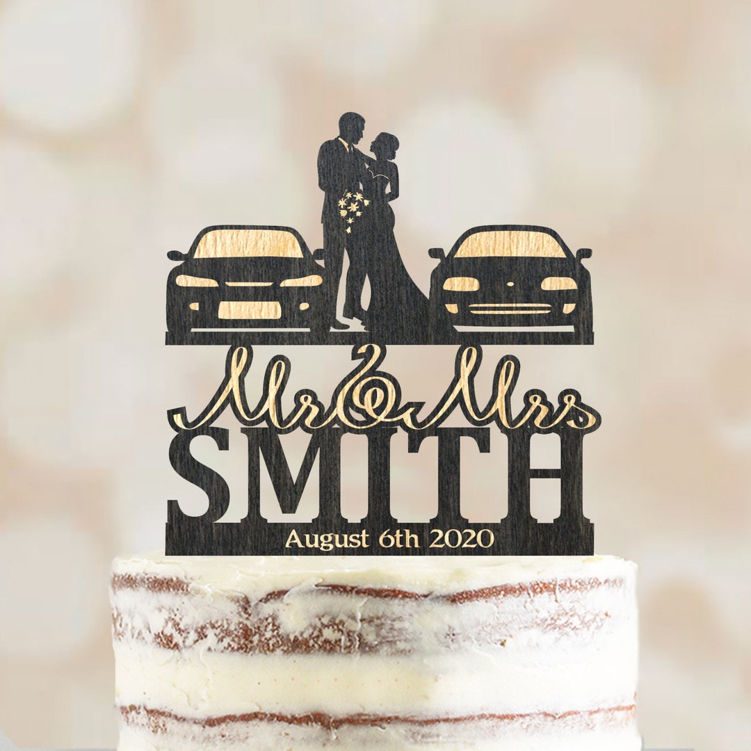 Personalised Cars Wedding Cake Topper,cars Cake Topper,couple Car Cake ...