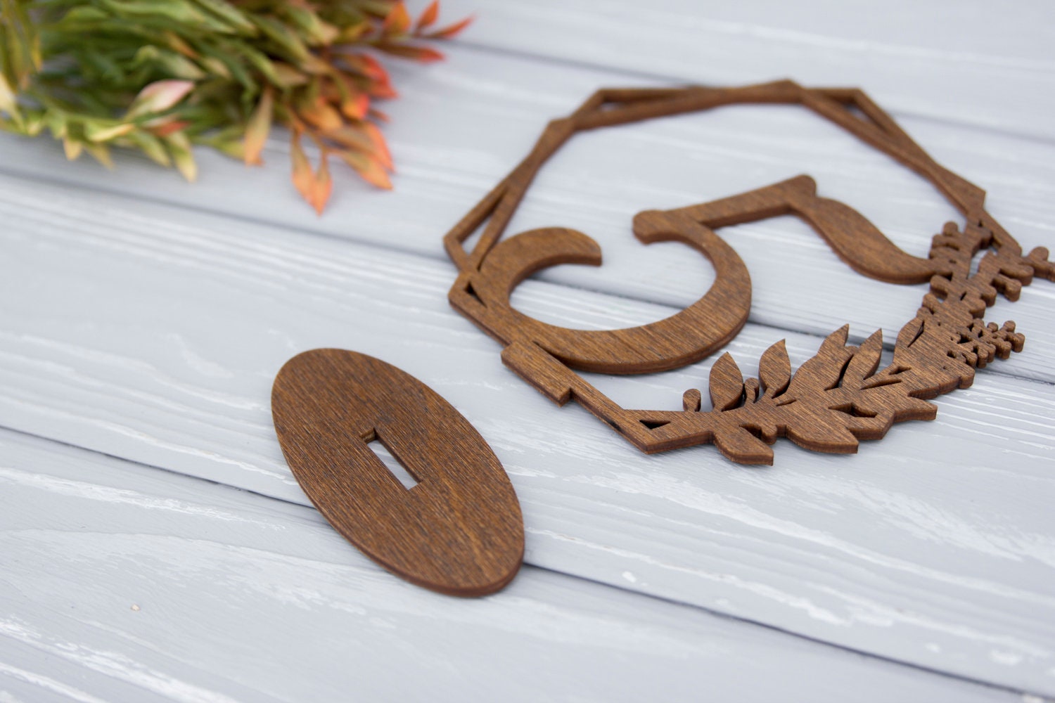 Rustic Wedding Wood Table Numbers, Wooden Hexagon Table Number Sign ...