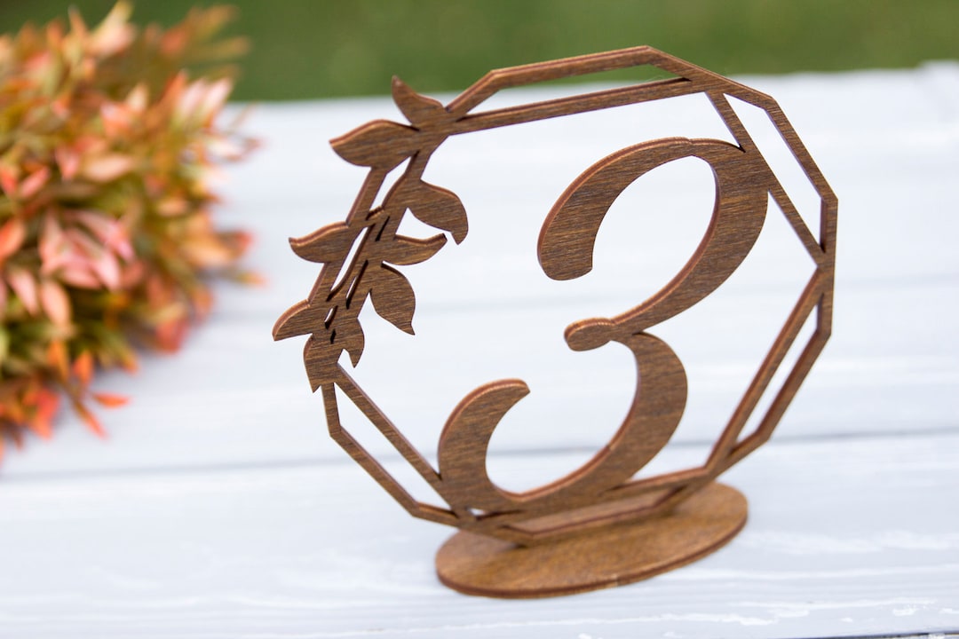 Wedding Table Number, Wood Rustic Table Numbers, Wood Table Number ...