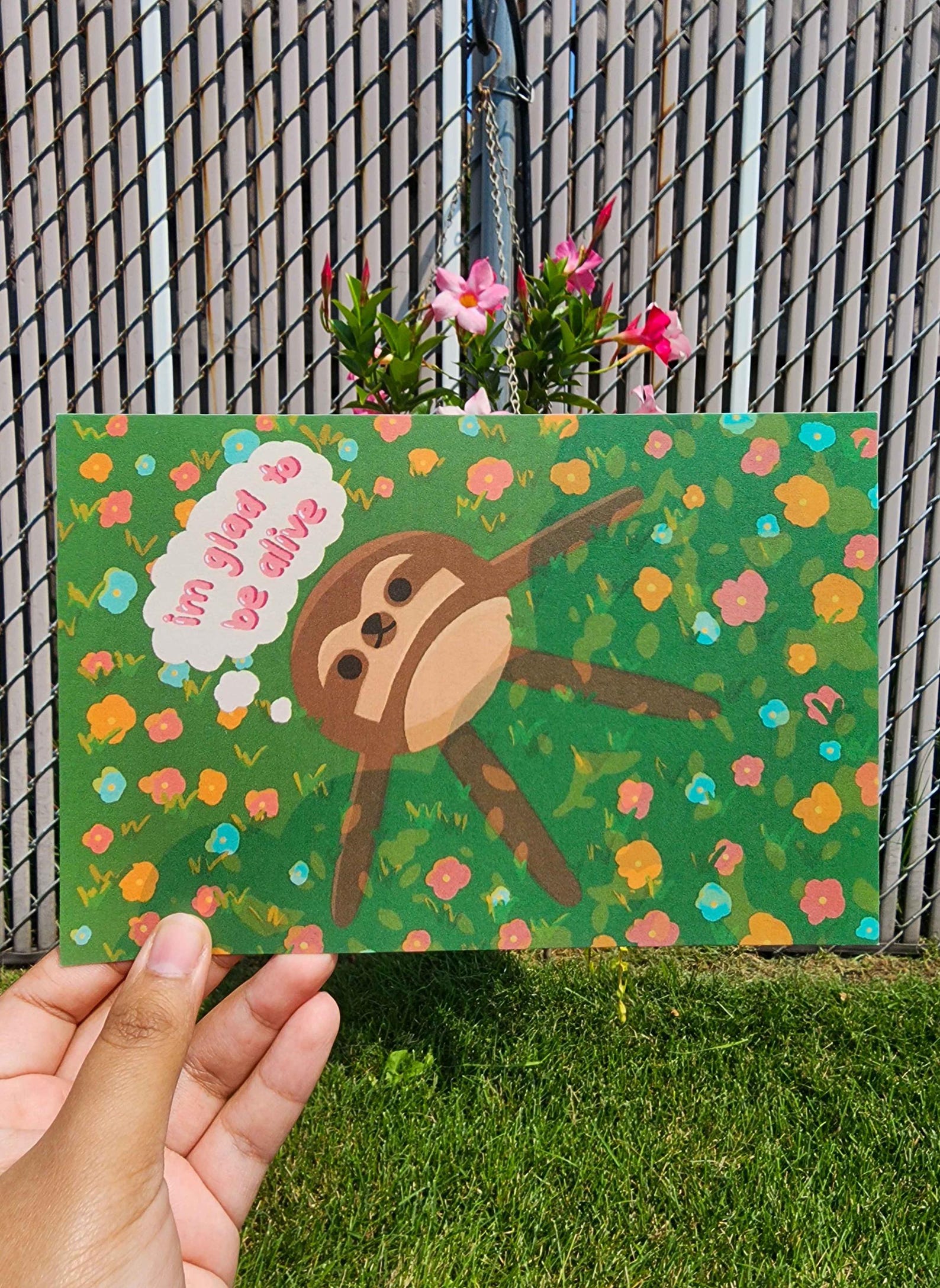Positive Affirmation | Benji the Sloth Print - Etsy