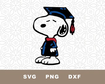 Snoopy Graduation Clipart - Etsy