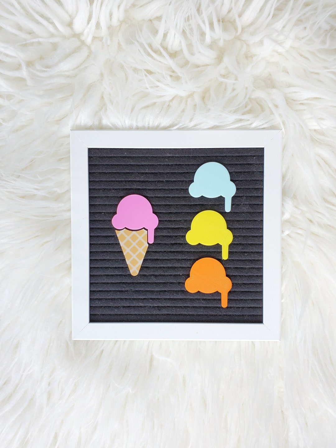 Ice Cream Letterboard Set, Letter Board, Ice Cream Letterboard Icon Set ...