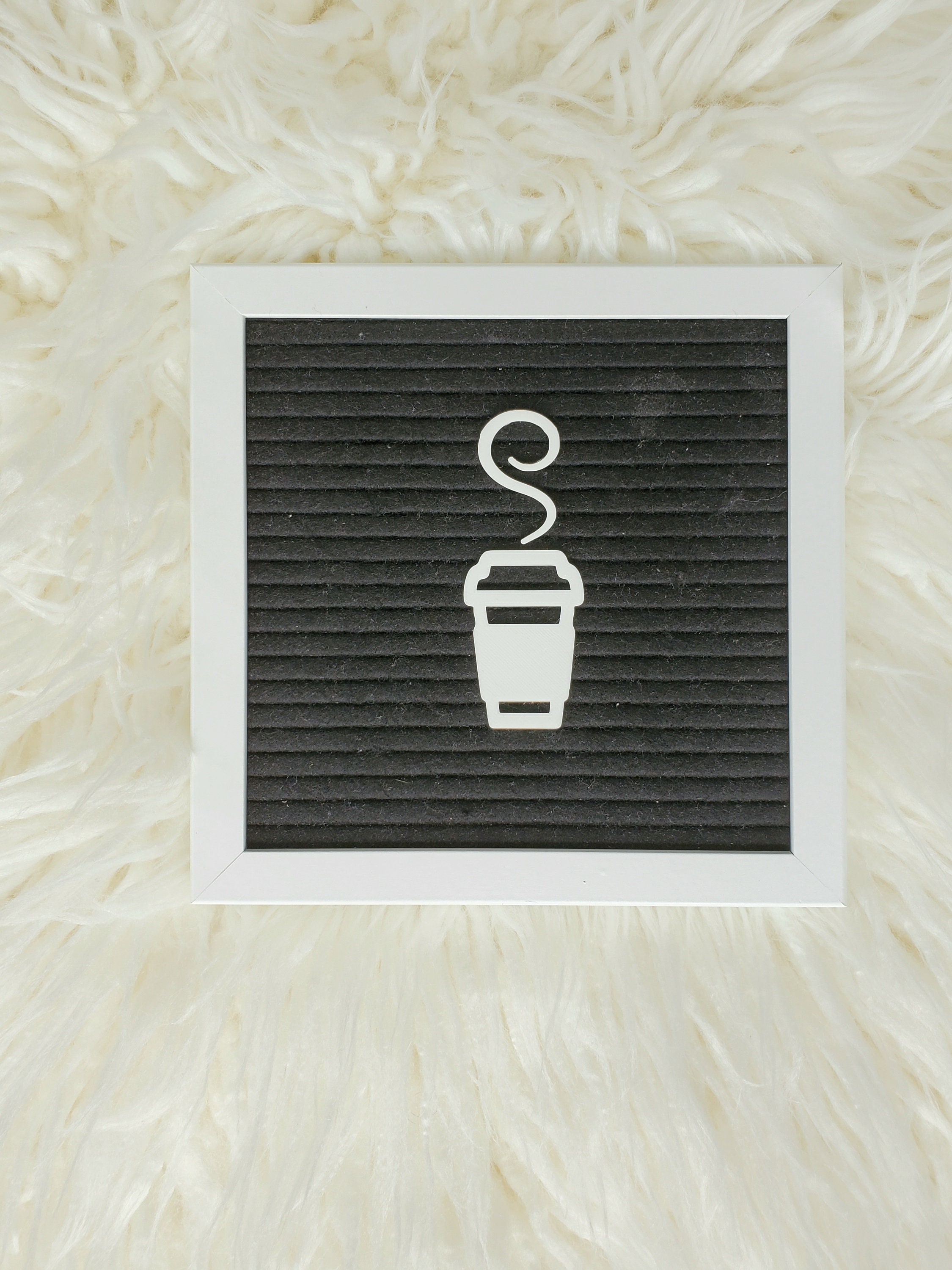 Coffee Cup Letterboard Set Letter Board Felt Letter Board - Etsy