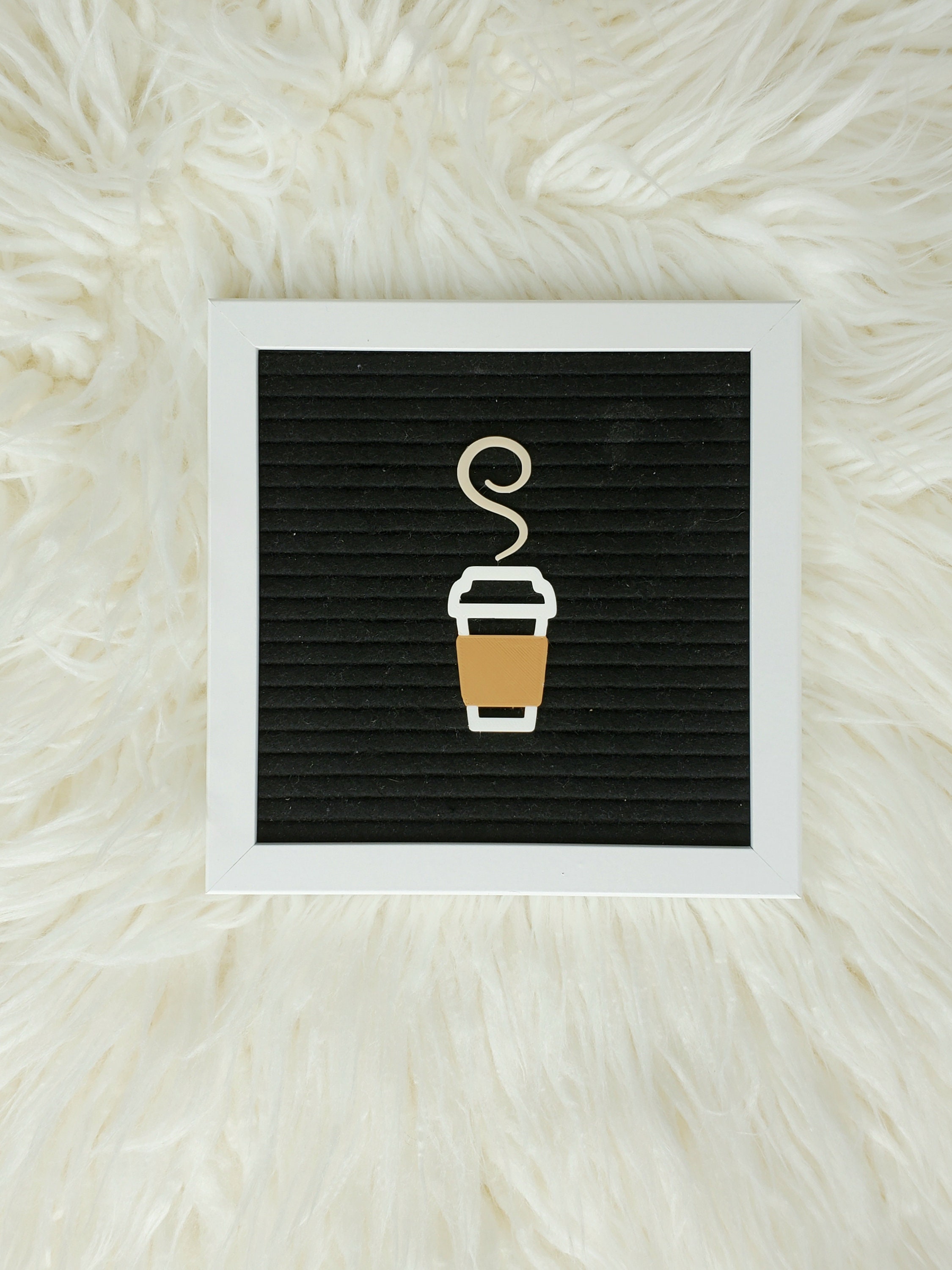 Coffee Cup Letterboard Set Letter Board Felt Letter Board - Etsy