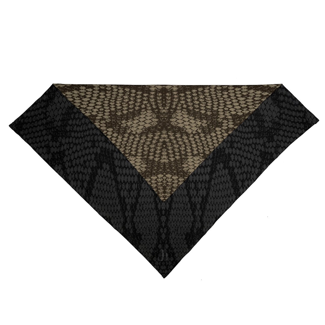 Desert Dweller Snake Print Stretch Reversible Bandana - Etsy