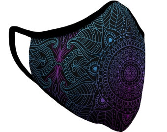 Mandala Face Mask - Etsy