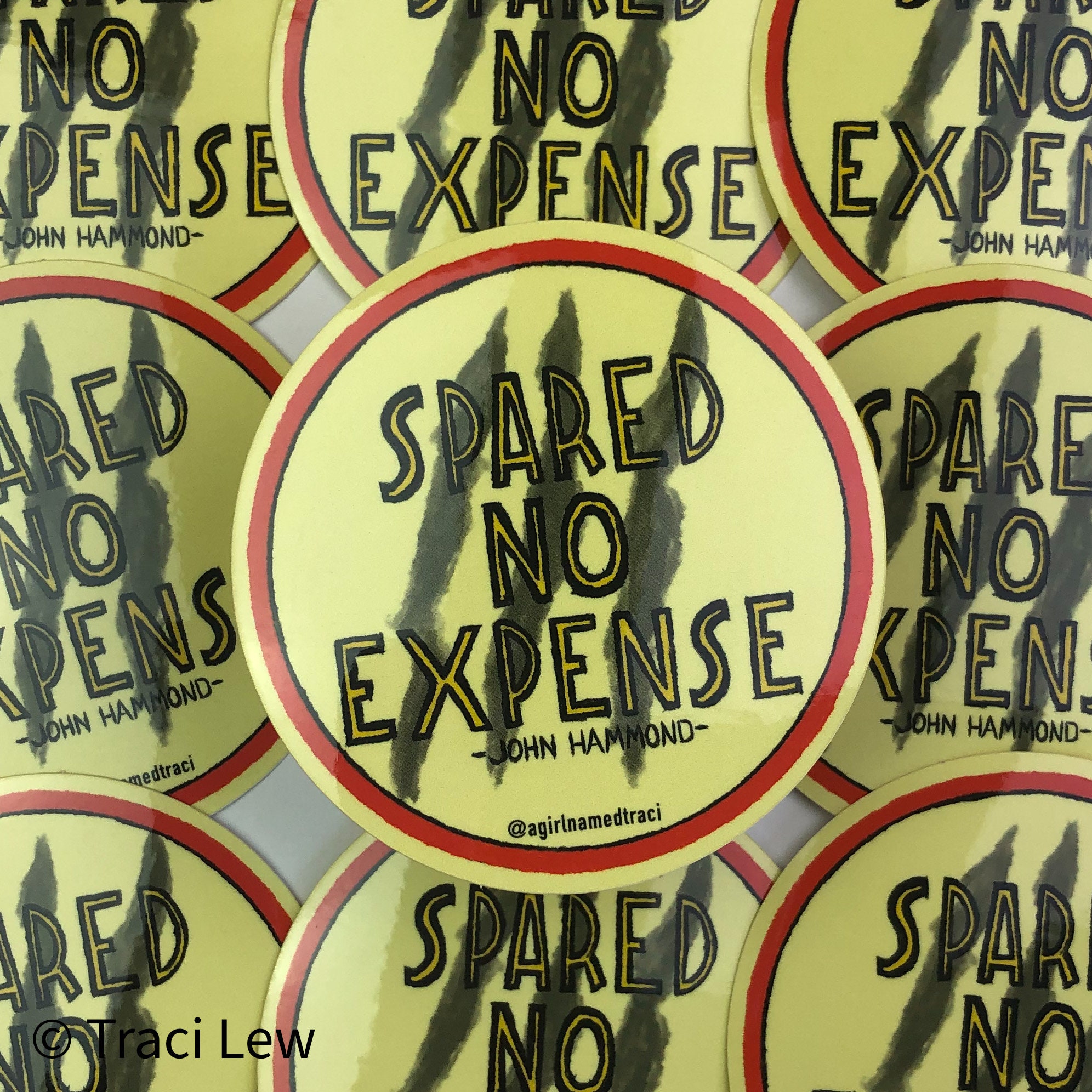 Spared No Expense / Vinyl Sticker / Fan Art / Jurassic Park - Etsy