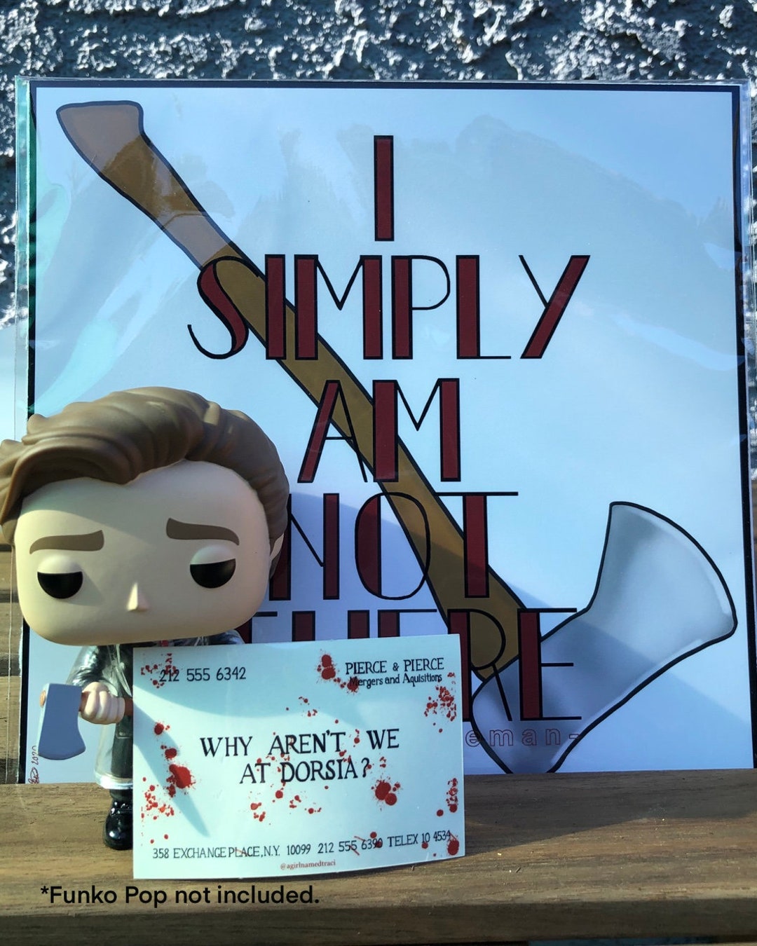 American Psycho Print & Sticker Set / 8x8 Print / Movie Quote Art - Etsy