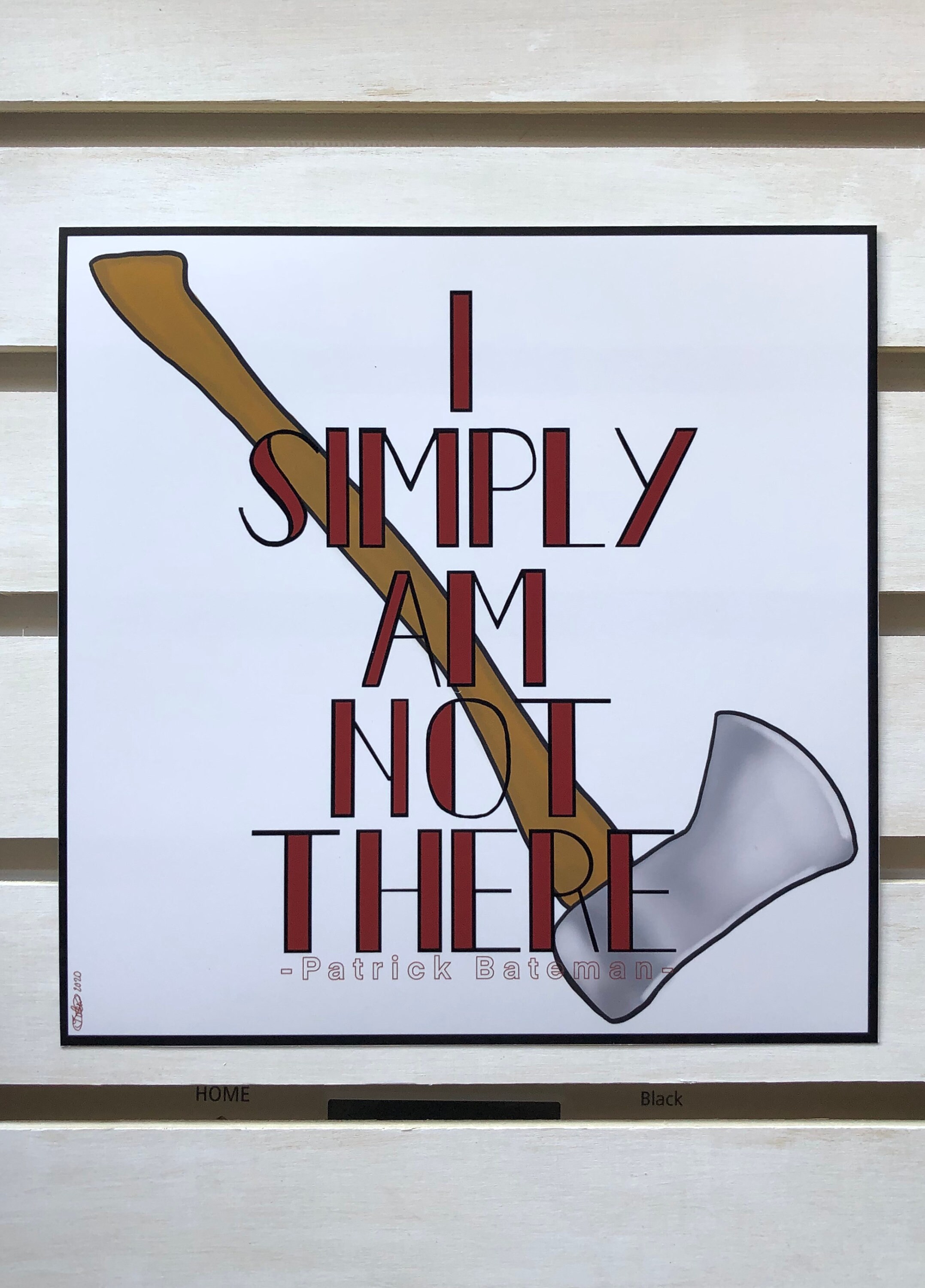 American Psycho Print & Sticker Set / 8x8 Print / Movie Quote Art - Etsy