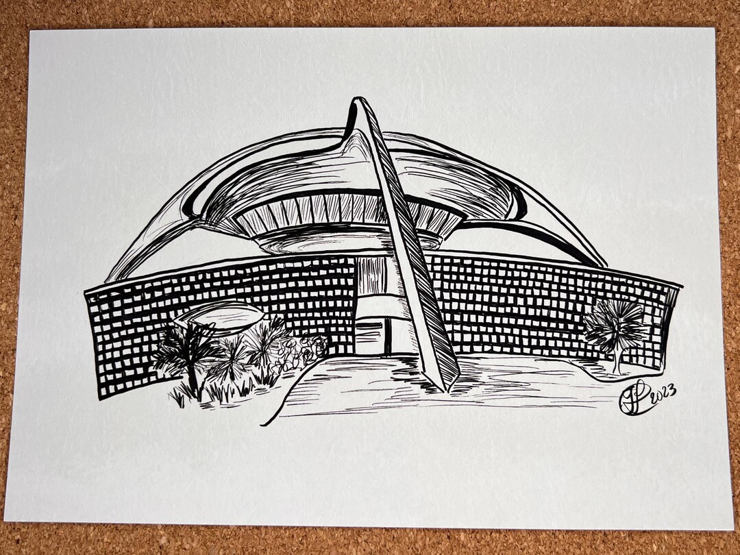 5x7 Theme Building Art Print / Googie Architecture - Etsy