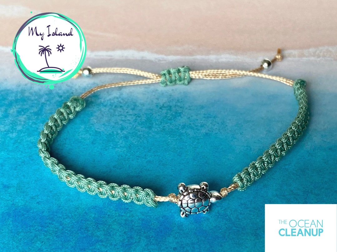 The Ocean Cleanup - Braided Turtle Bracelet - for Every Bracelet Sold ...