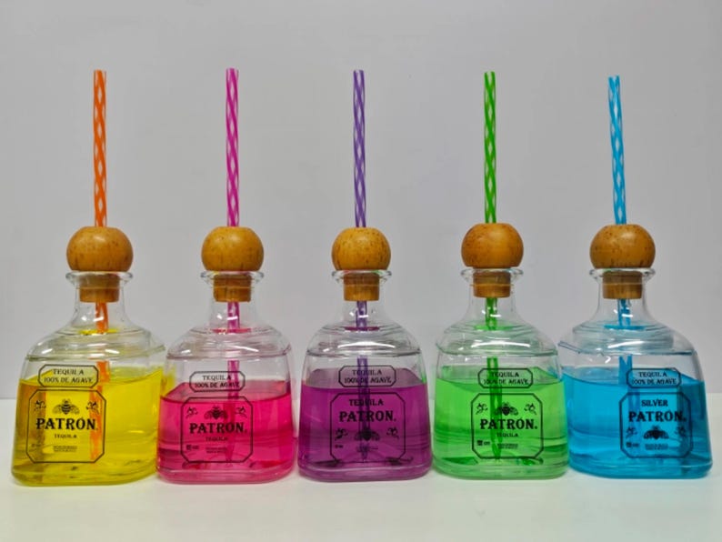 Replica Patron Plastic Reusable Cup With Straw 12oz. Can Be Add a ...