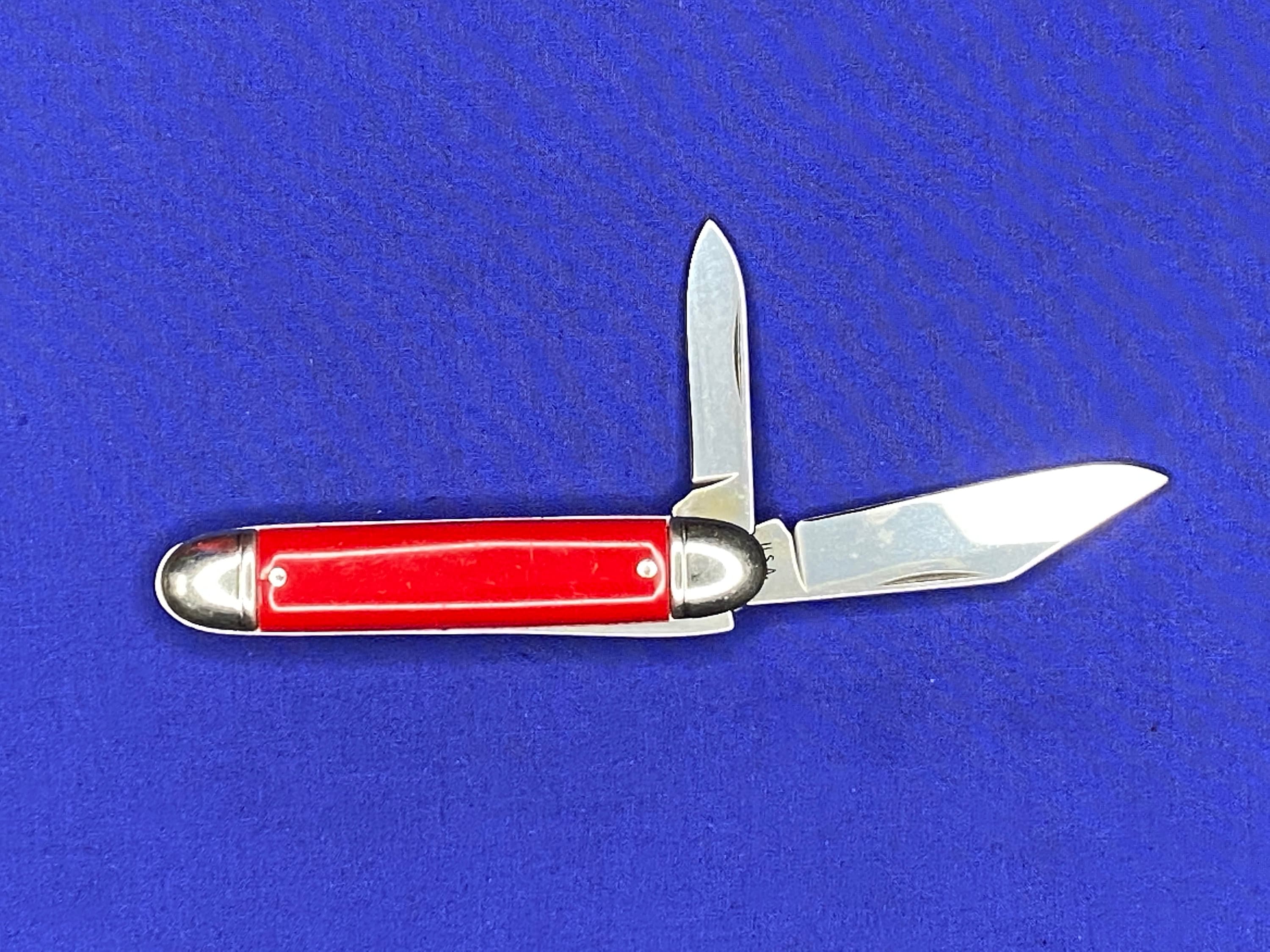 Vintage Pocket Knife Red - Etsy