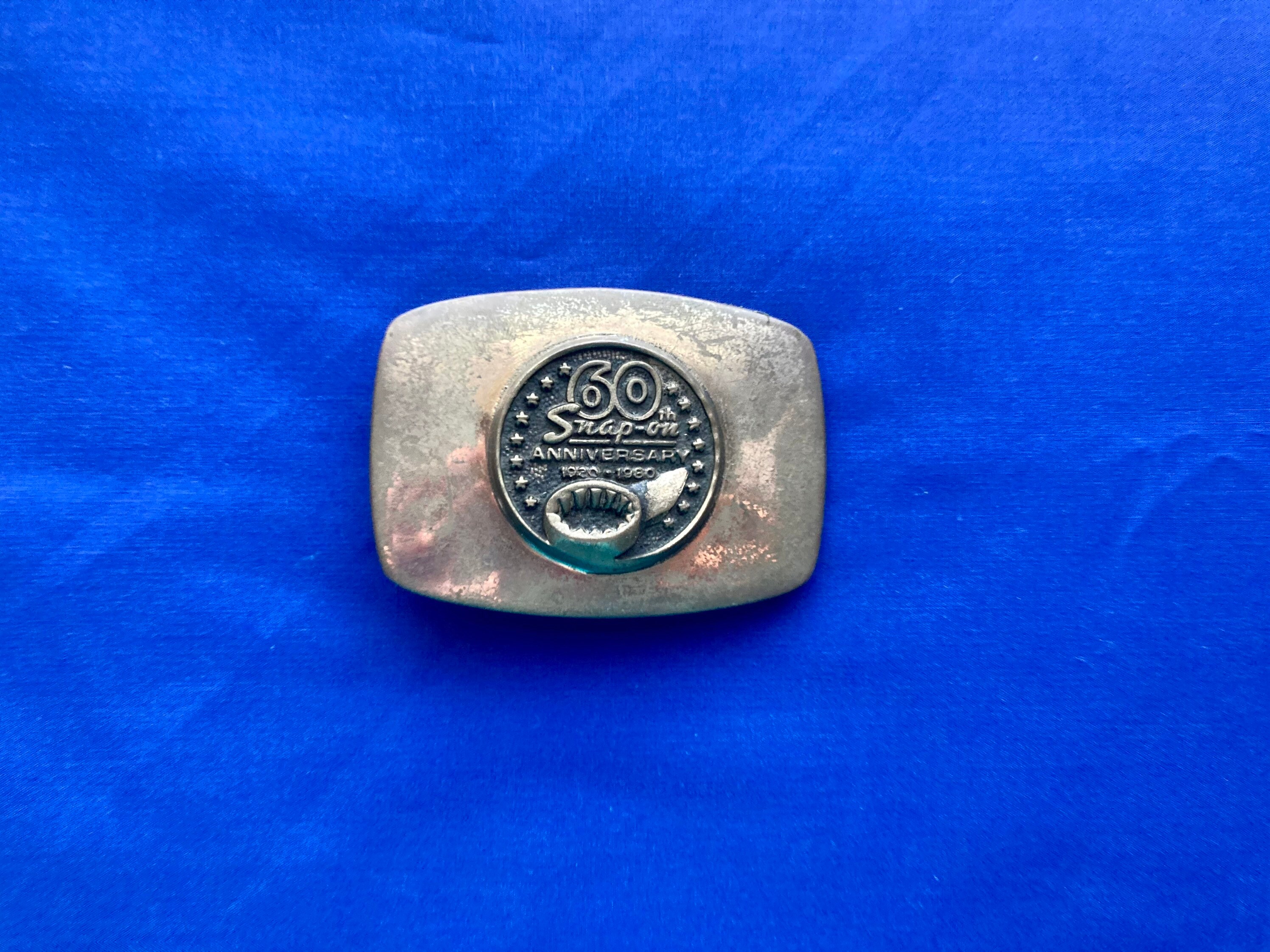 Snap on 60th Anniversary Belt Buckle | Etsy