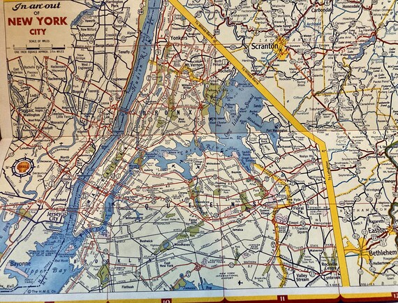 Interstate Road Map New York