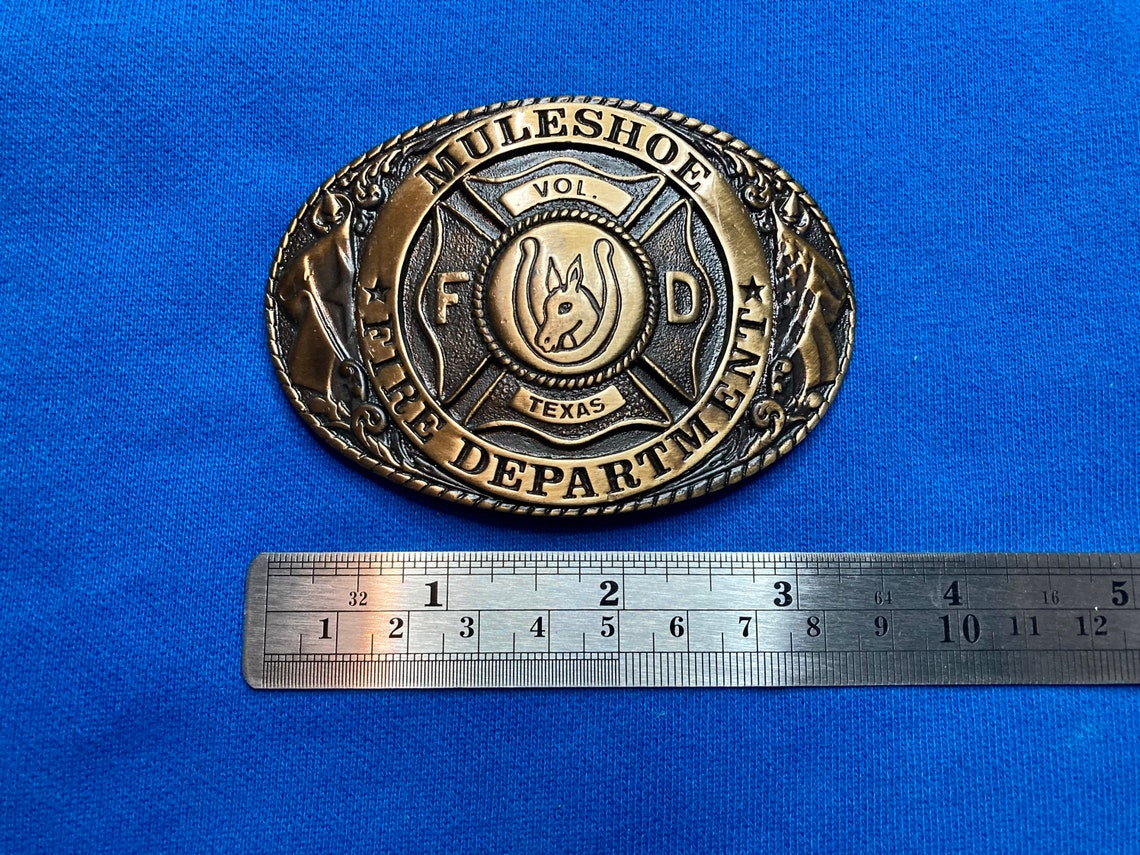 Muleshoe Fire Department Belt Buckle - Etsy
