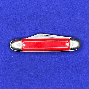 Vintage Pocket Knife Red - Etsy
