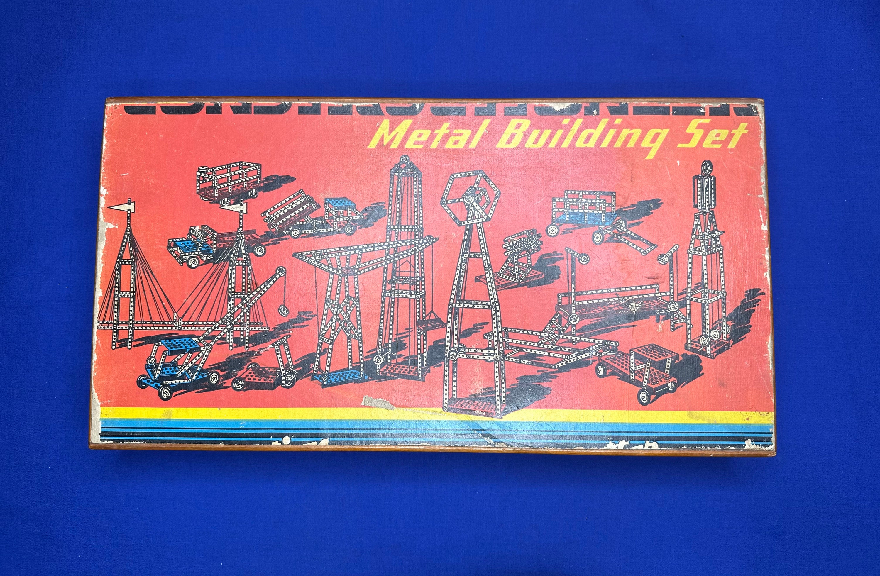 Vintage Metal Building Set - Etsy