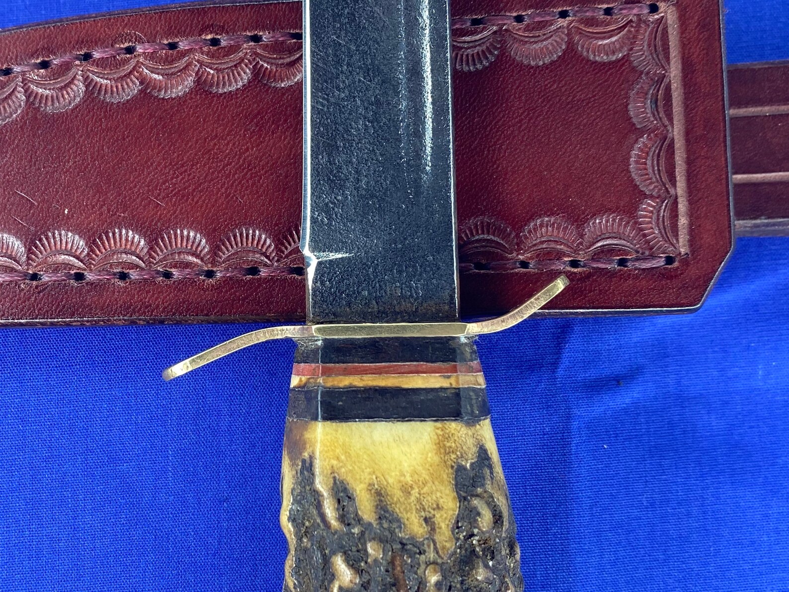 Vintage German Fixed Blade Knife With Handmade Leather Sheath - Etsy