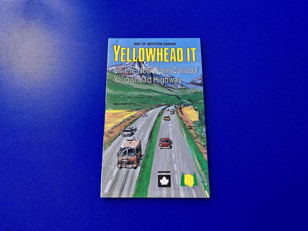 Map of Western Canada Yellowhead It - Etsy