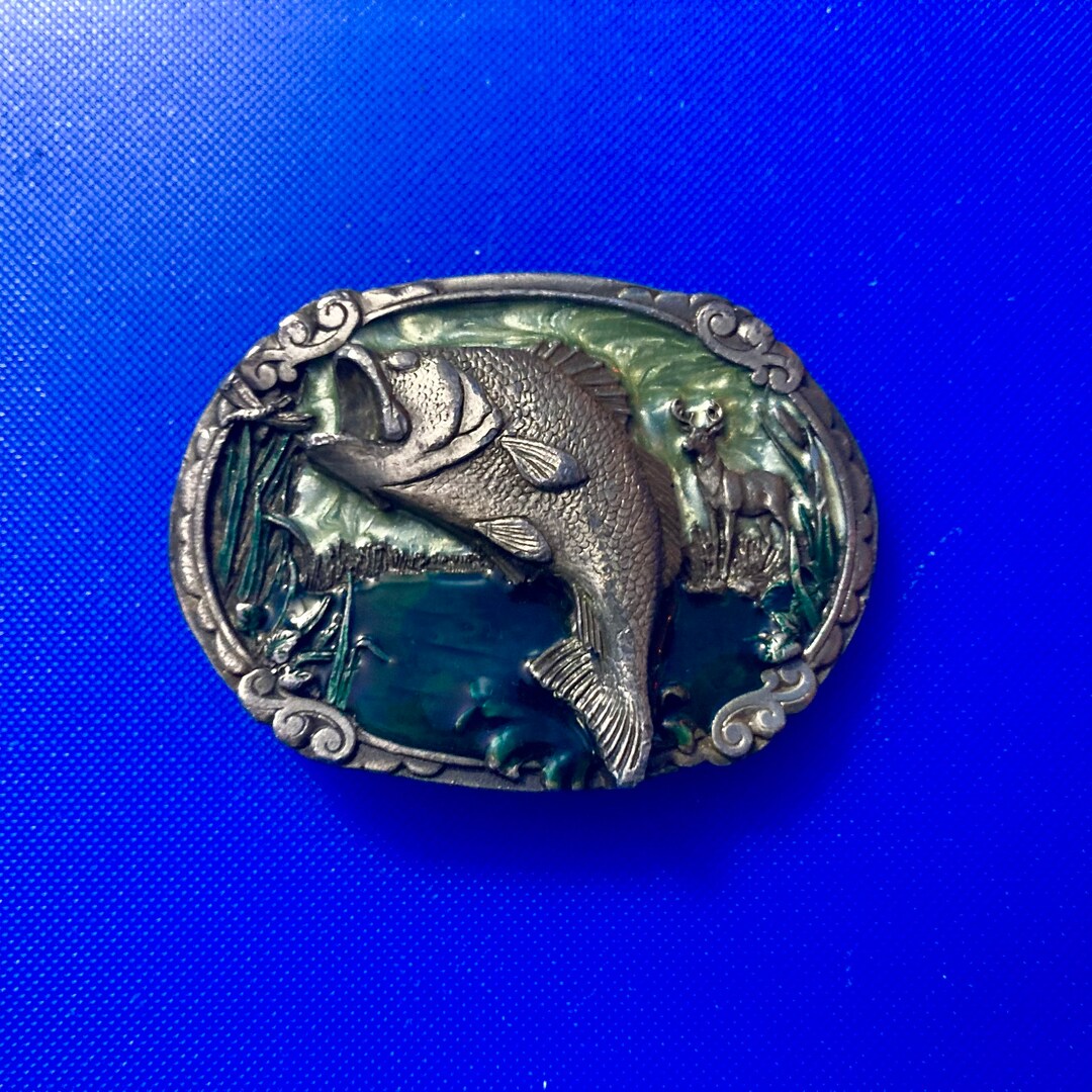Bass Fishing Belt Buckle - Etsy