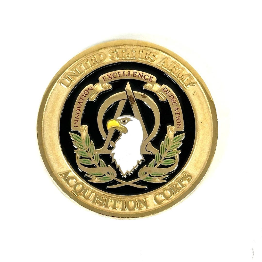 US Army Acquisitions Corps Challenge Coin Medical Comms Combat Casualty ...