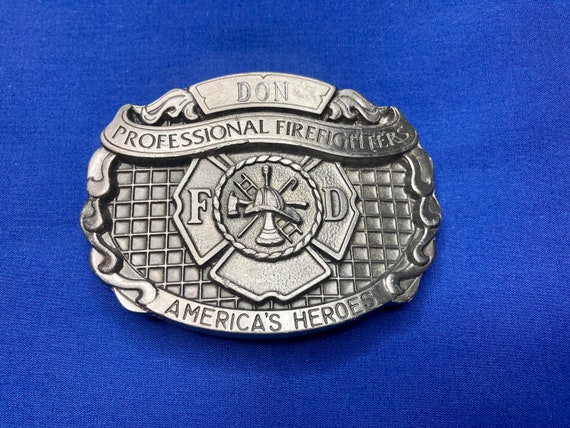 Firefighter Belt Buckle - Etsy