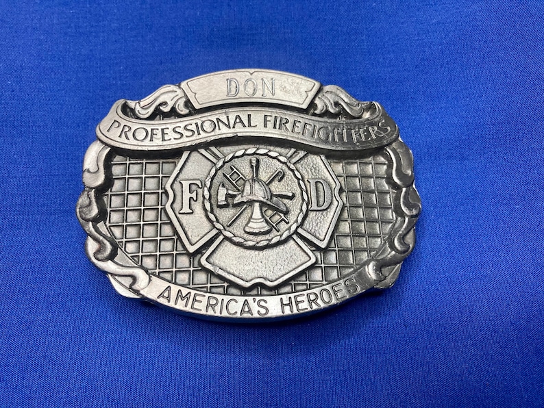 Firefighter Belt Buckle - Etsy