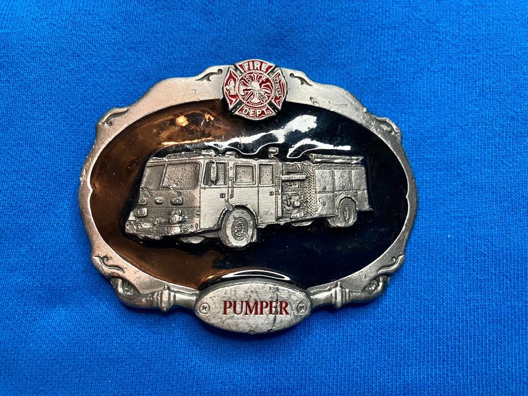 Fire Department Pumper Truck Belt Buckle - Etsy