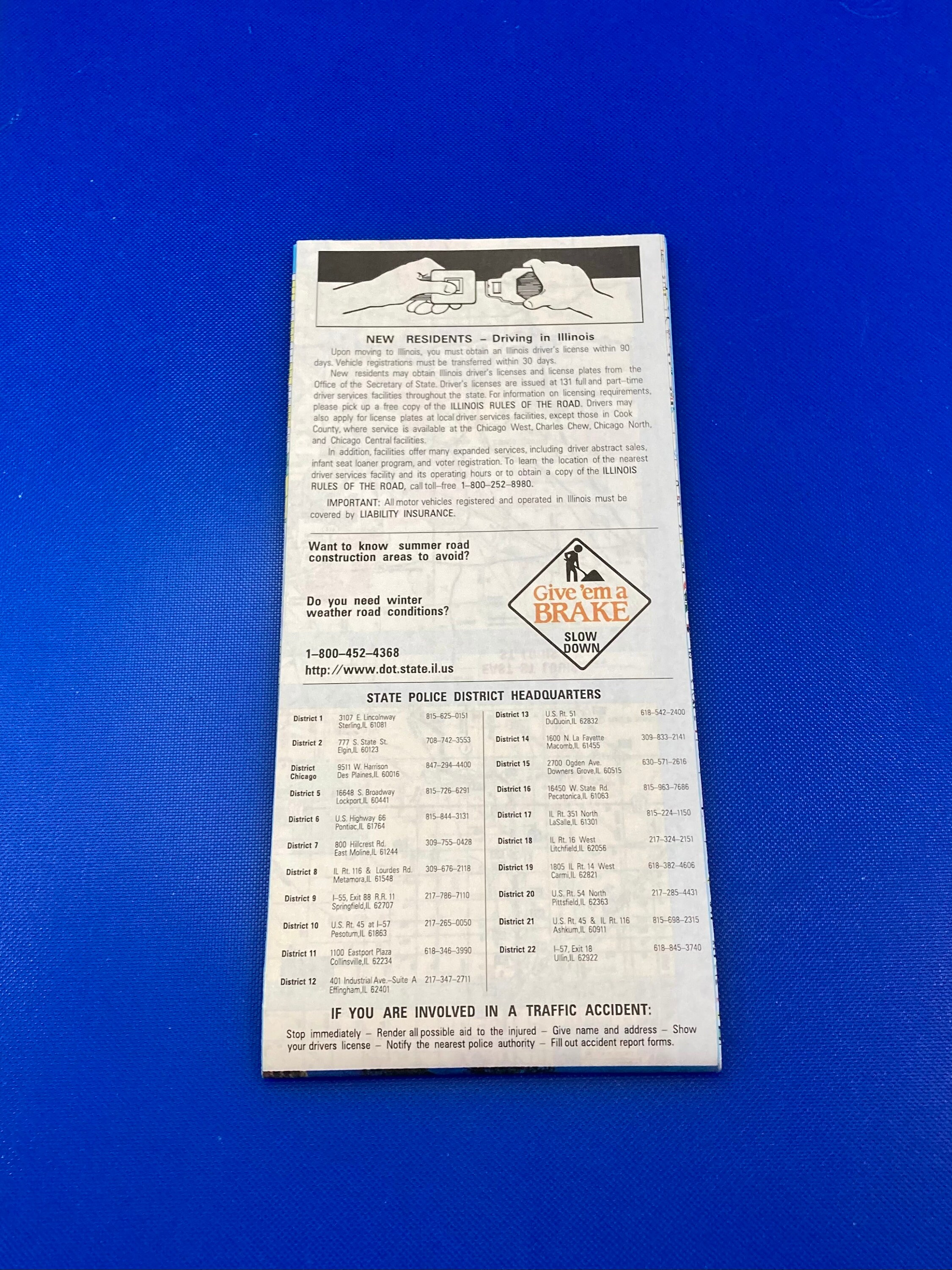 Illinois Official Highway Map - Etsy