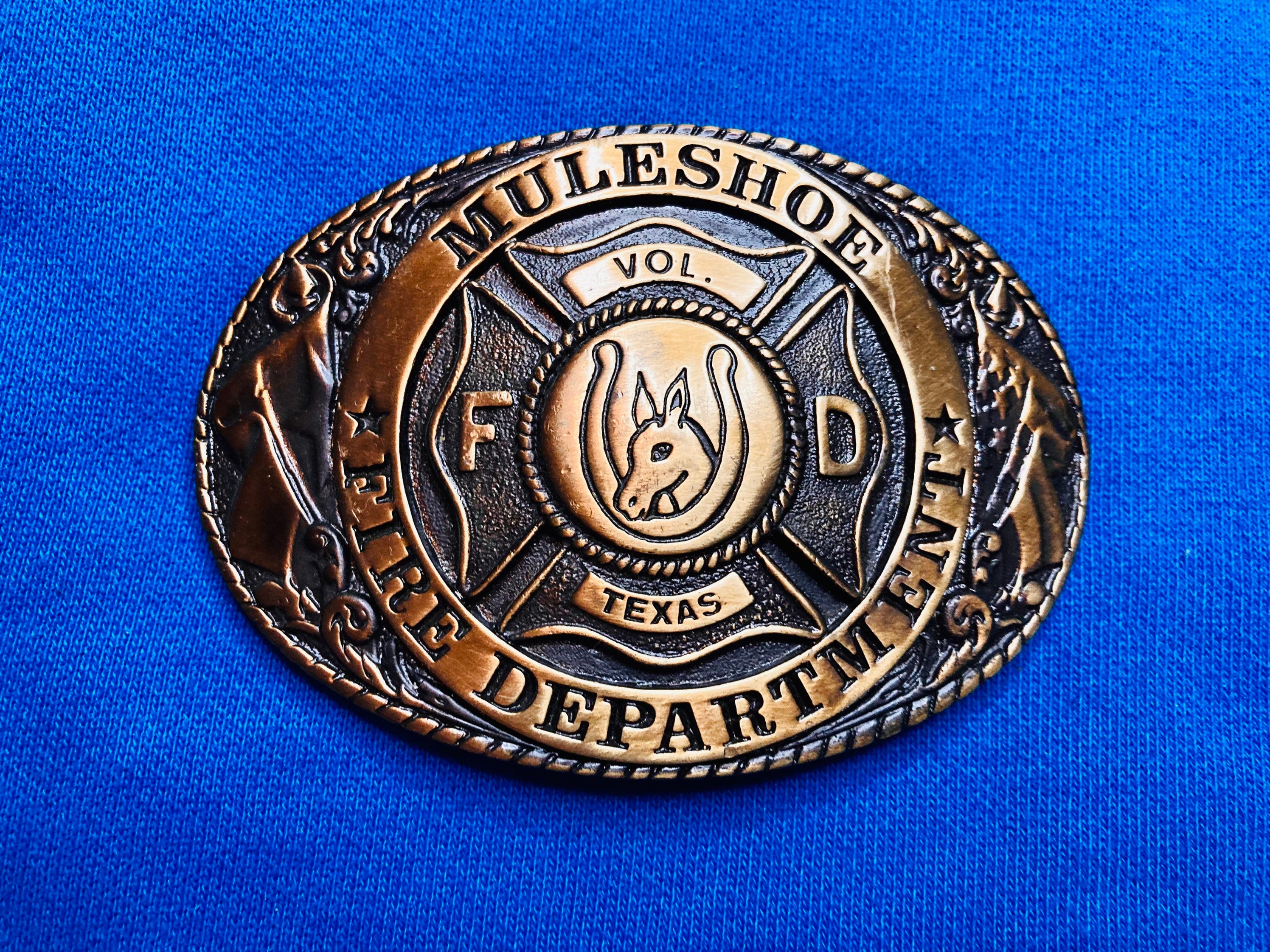Muleshoe Fire Department Belt Buckle - Etsy