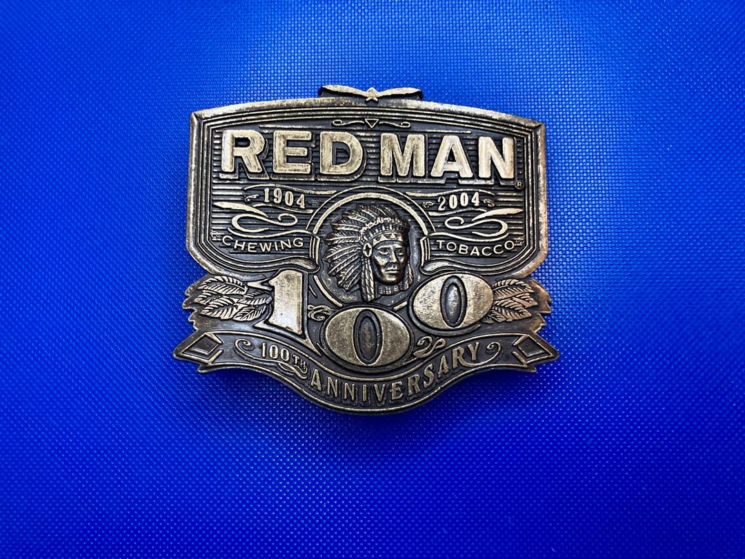 Red Man Belt Buckle 100th Year Anniversary - Etsy