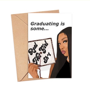 Meg Thee Stallion Graduation Card DOWNLOADABLE PDF FILE - Etsy