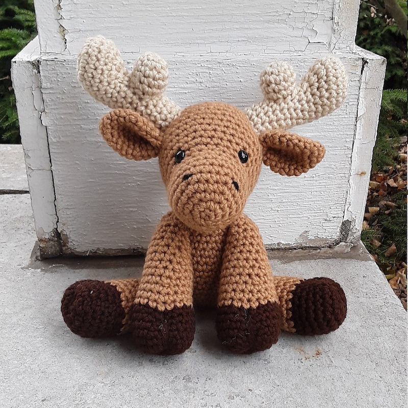Crocheted Moose - Etsy
