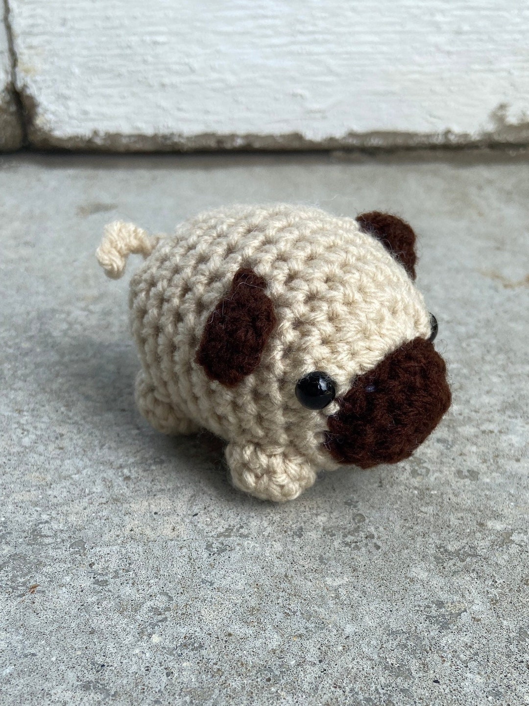 Crochet Pug, Amigurumi Pug, Crochet Animal, Pug Plushie - Etsy