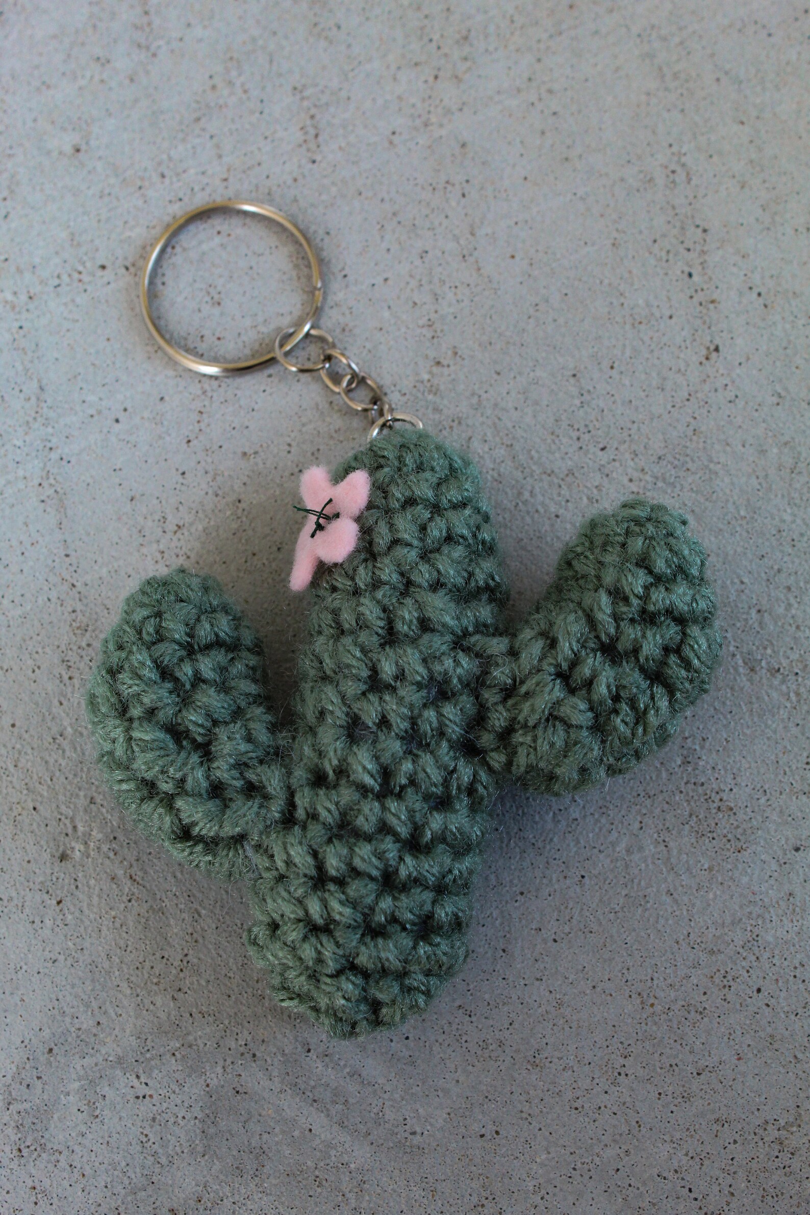 Crochet Cactus Keychain, Cute, Handmade - Etsy