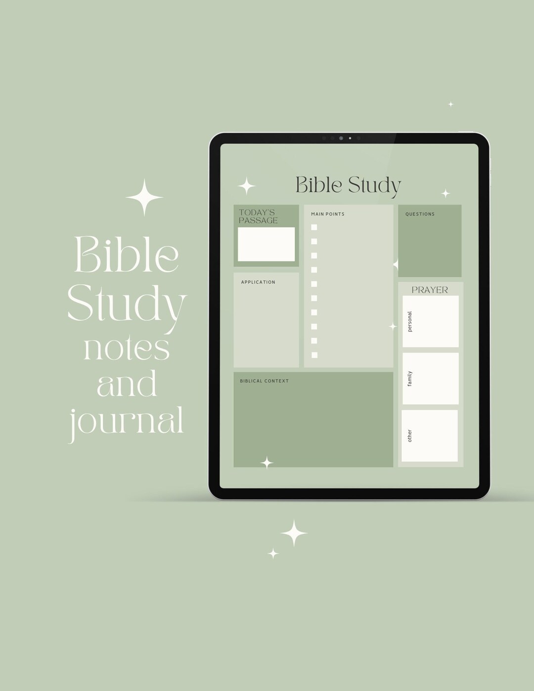 Printable Bible Study Guide and Journal Bundle - Etsy