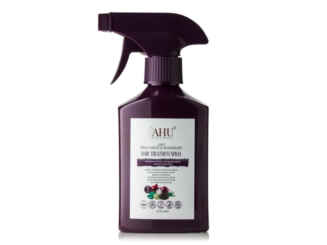 AHU Red Onion & Rosemary Hair Treatment Spray - Etsy