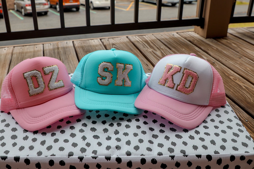 Initial Patch Trucker Hat - Etsy