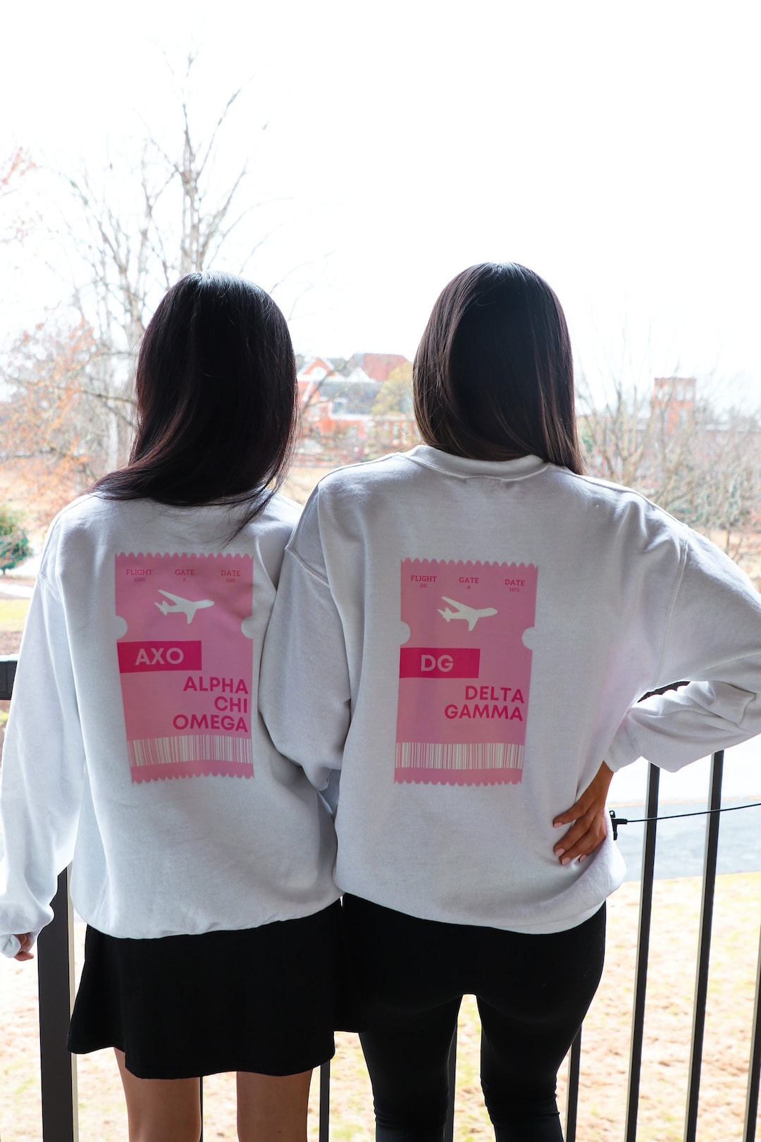 AXO Boarding Pass Sorority Sweatshirt Hoodie - Alpha Chi - Alpha Chi ...