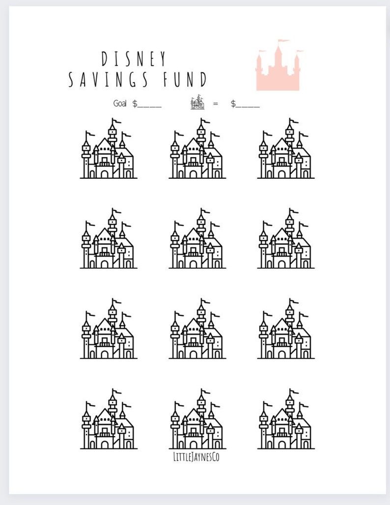 Vacation Savings Fund Tracker, Budget Sheet, Sinking Fund, Money ...