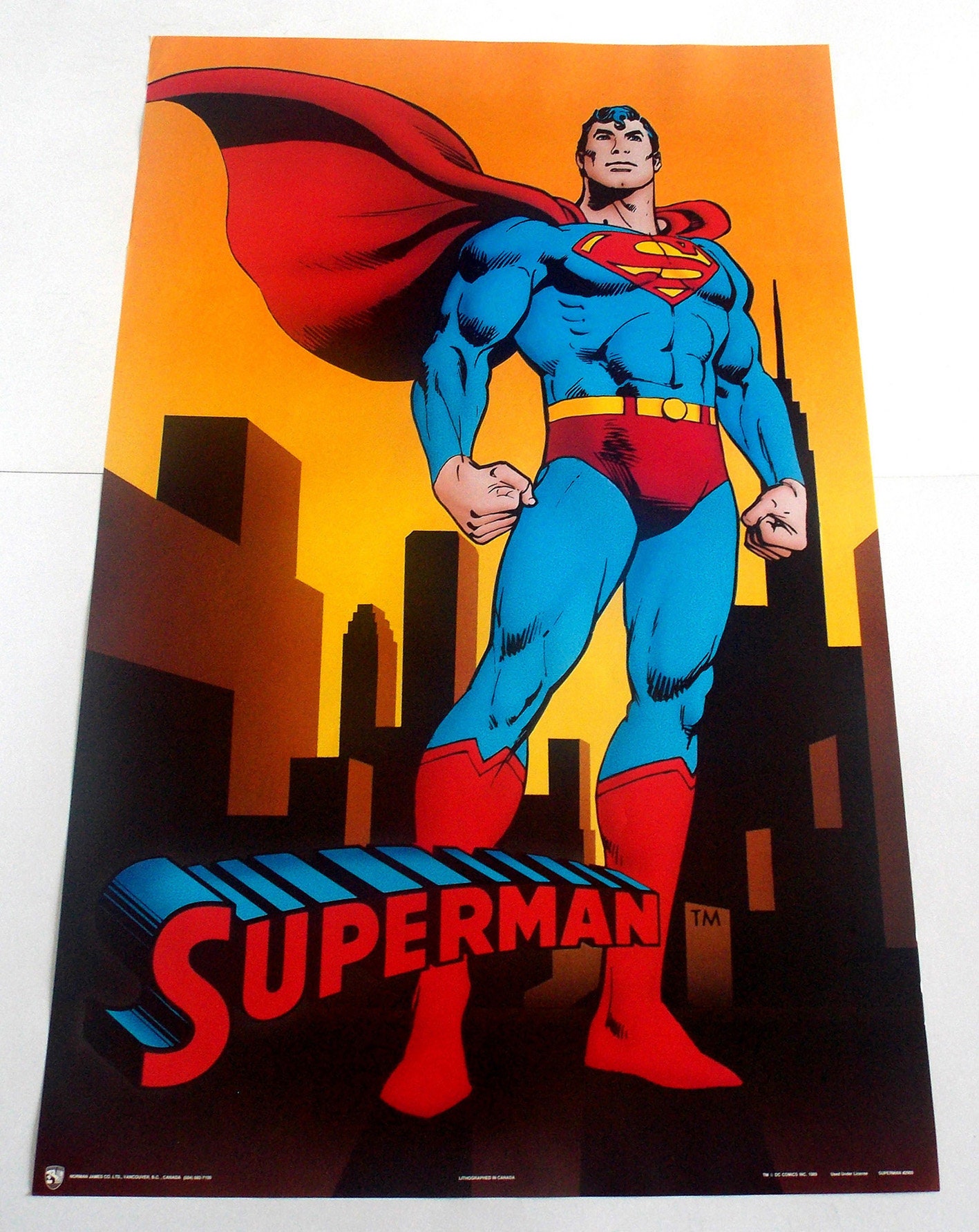 Vintage Superman Poster