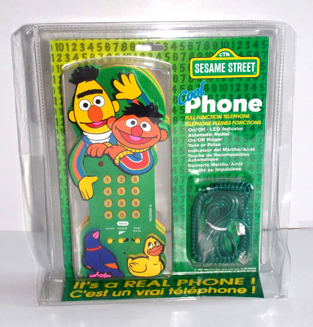 SESAME STREET Bert and Ernie TELEPHONE From 1997 Real Corded Phone! - Etsy